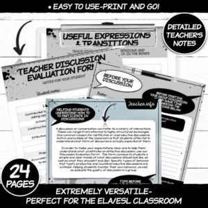 Class Discussions on End of School Year- Conversation Starters Package ...