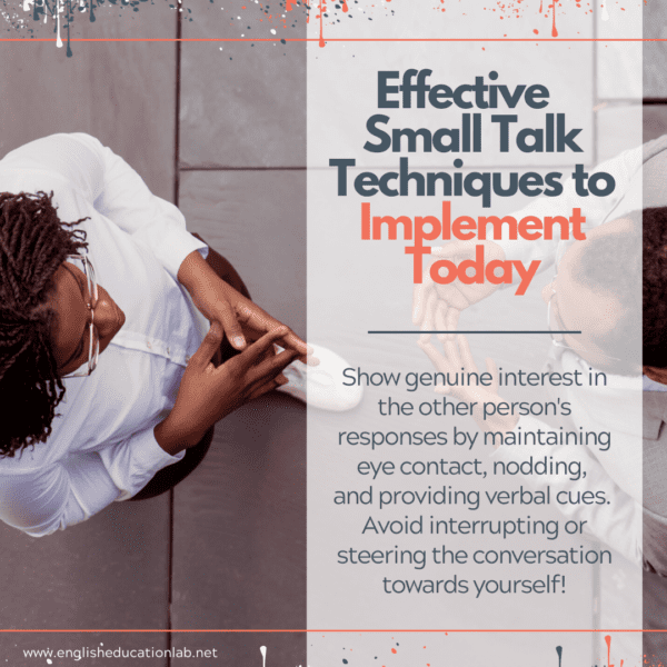 Small talk- Why it matters and how to master it - English Education Lab